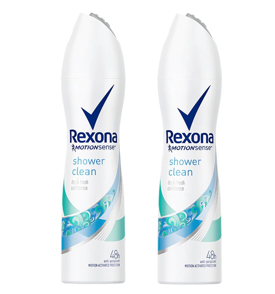 REXONA Dry Shower Clean Spray 150ml. (2ขวด) เรโซนา ดราย ซาวเวอร์ คลีน ...