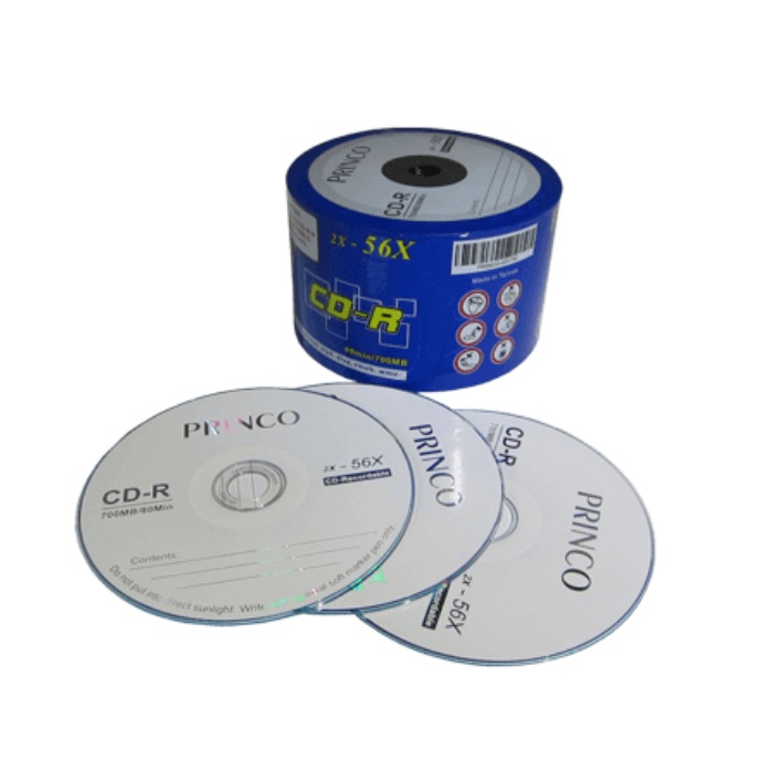 แผ่นซีดี Princo CD-R ความจุแผ่น 700 Mb 80 นาที ยี่ห้อ PRINCO ของแท้ ...
