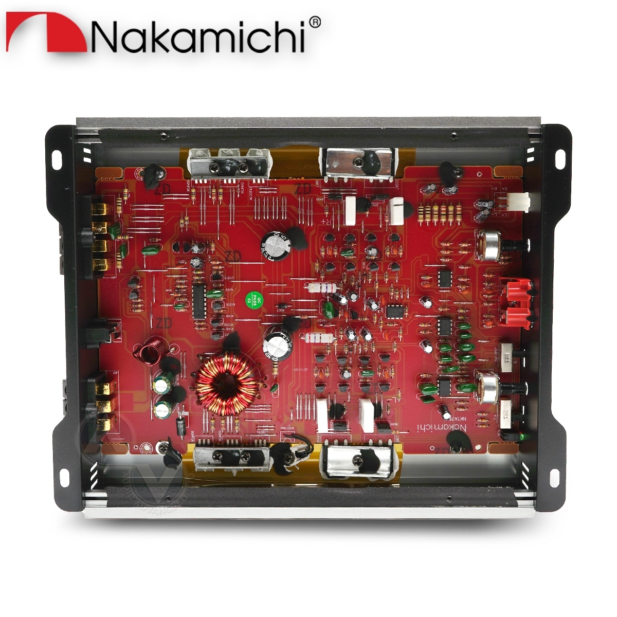 เพาเวอร์ติดรถยนต์ เพาเวอร์แอมป์ พาวเวอร์แอมป์ เพาเวอร์ขับกลาง ขับแหลม CLASS AB 2CH 900W NKTA 75. ...