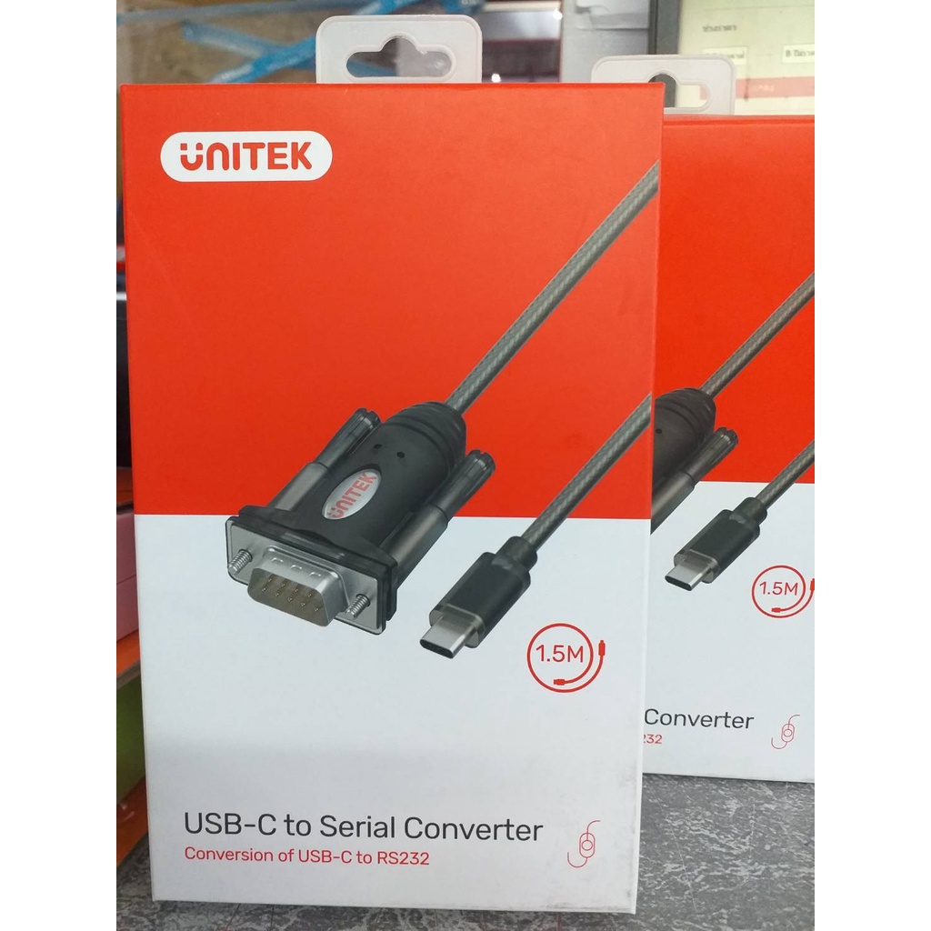 Unitek(ยูนิเทค) Adapter USB-C to Serial RS232 Converter y-1105k - ลิตเติ้ล4 - ThaiPick