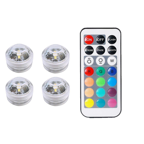 Battery Operated Submersible LED Underwater Light RGB Swimming Pool ...