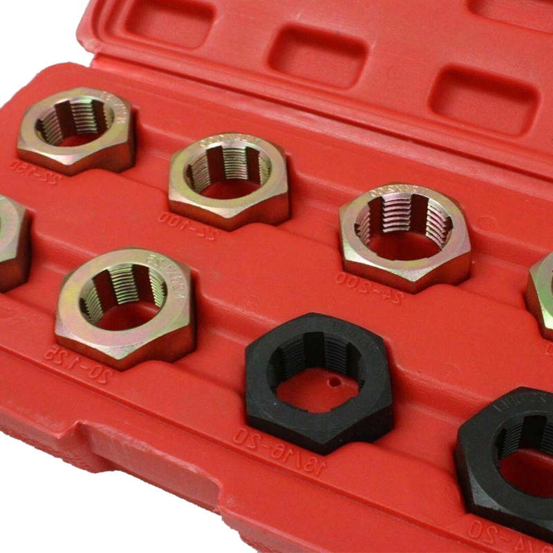 8Pc Axle Spindle Fractional & Metric Rethreading Set Rethreader Die ...