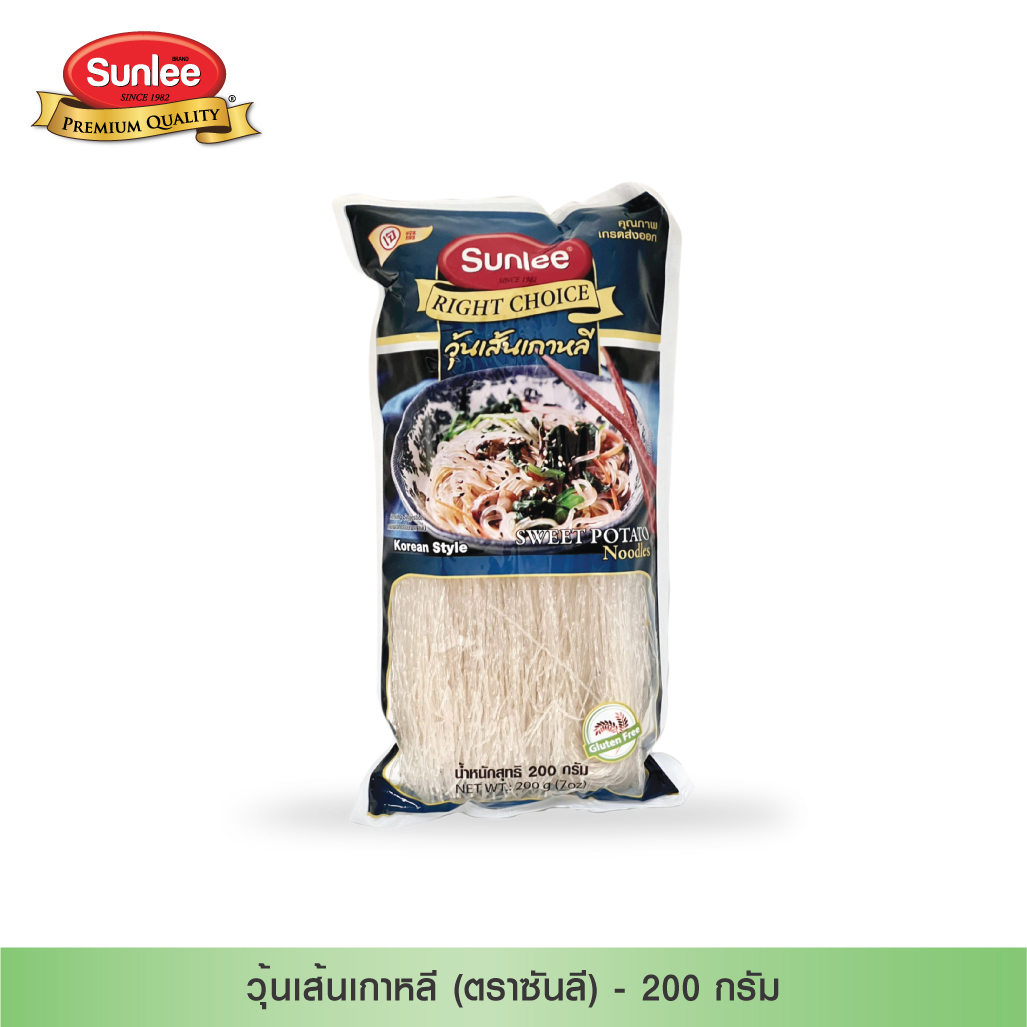 Sunlee วุ้นเส้นเกาหลี (ตราซันลี) 200 กรัม Sweet Potato Noodles (Sunlee ...