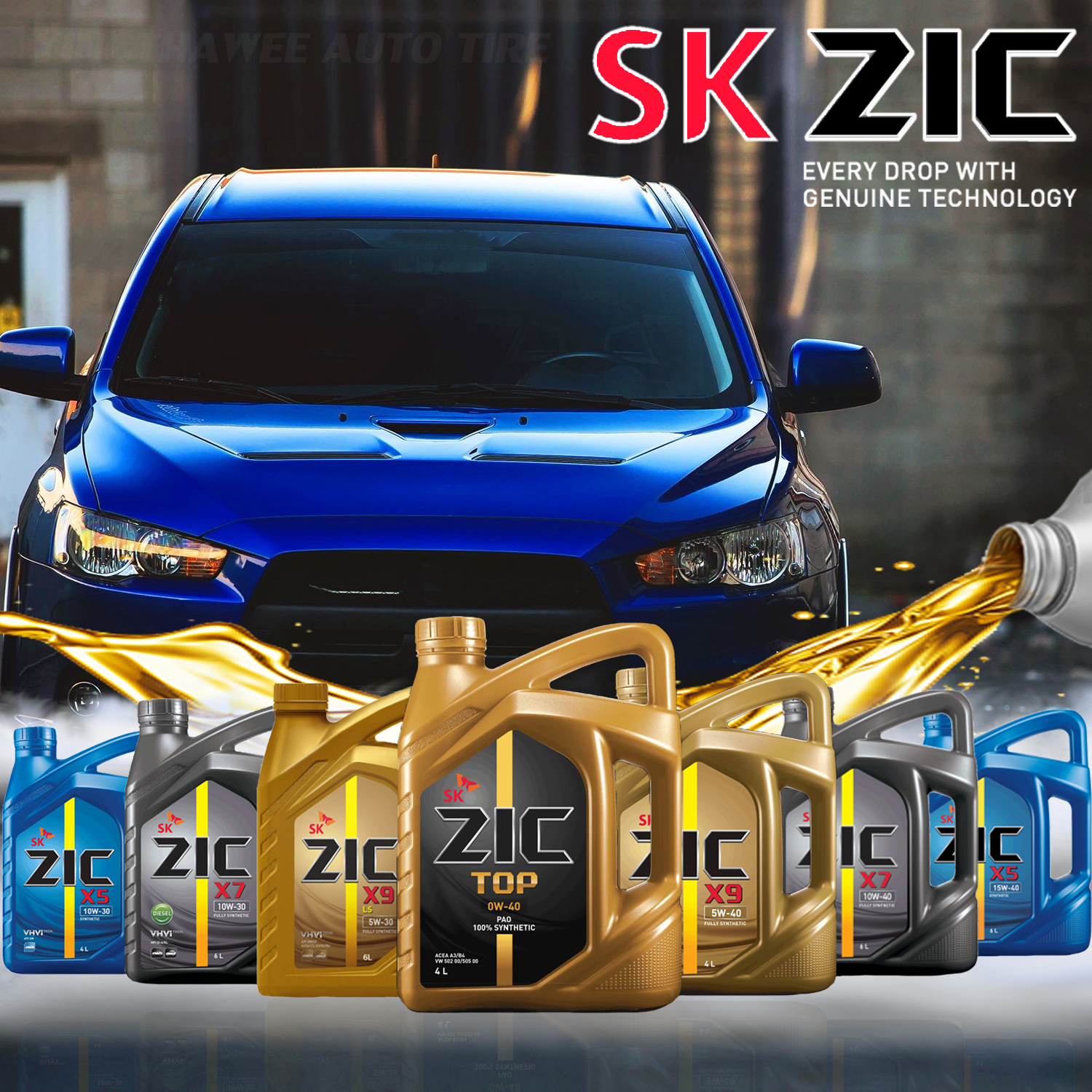 [จัดส่งฟรี] ZIC X7 5W30 น้ำมันเครื่องสังเคราะห์แท้ 100% ระยะ 12,000 ...
