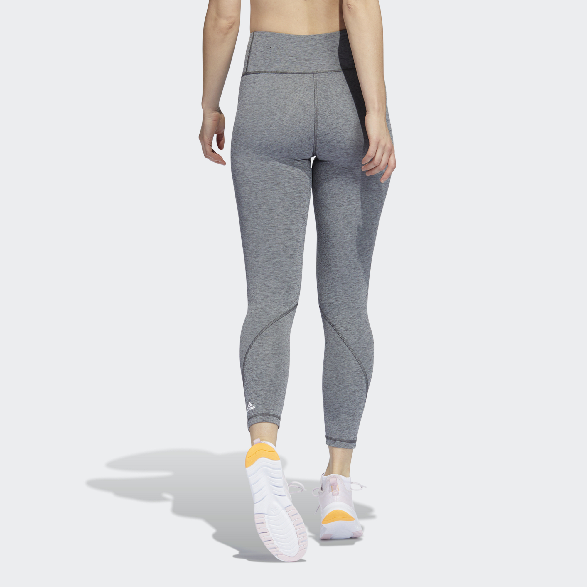 adidas TRAINING กางเกงเทรนนิงรัดรูปเจ็ดส่วน Optime ผู้หญิง สีเทา HD4439 ...