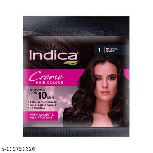 Indica Creme Hair Color, 10 Minutes Long Lasting Colour, 100%Natural ...