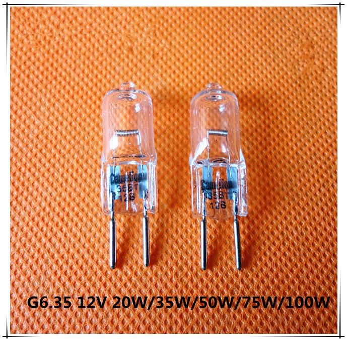 5pcs/lot Halogen Gy6.35 12V 20W 35W 50w 100w Halogen g6.35 12v 100w g6 ...