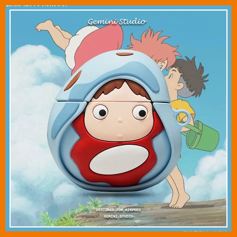 สินค้าขายดี!!! ซิลิโคน Anime Ponyo On The cliff Airpods Apple Cover ที่ ...