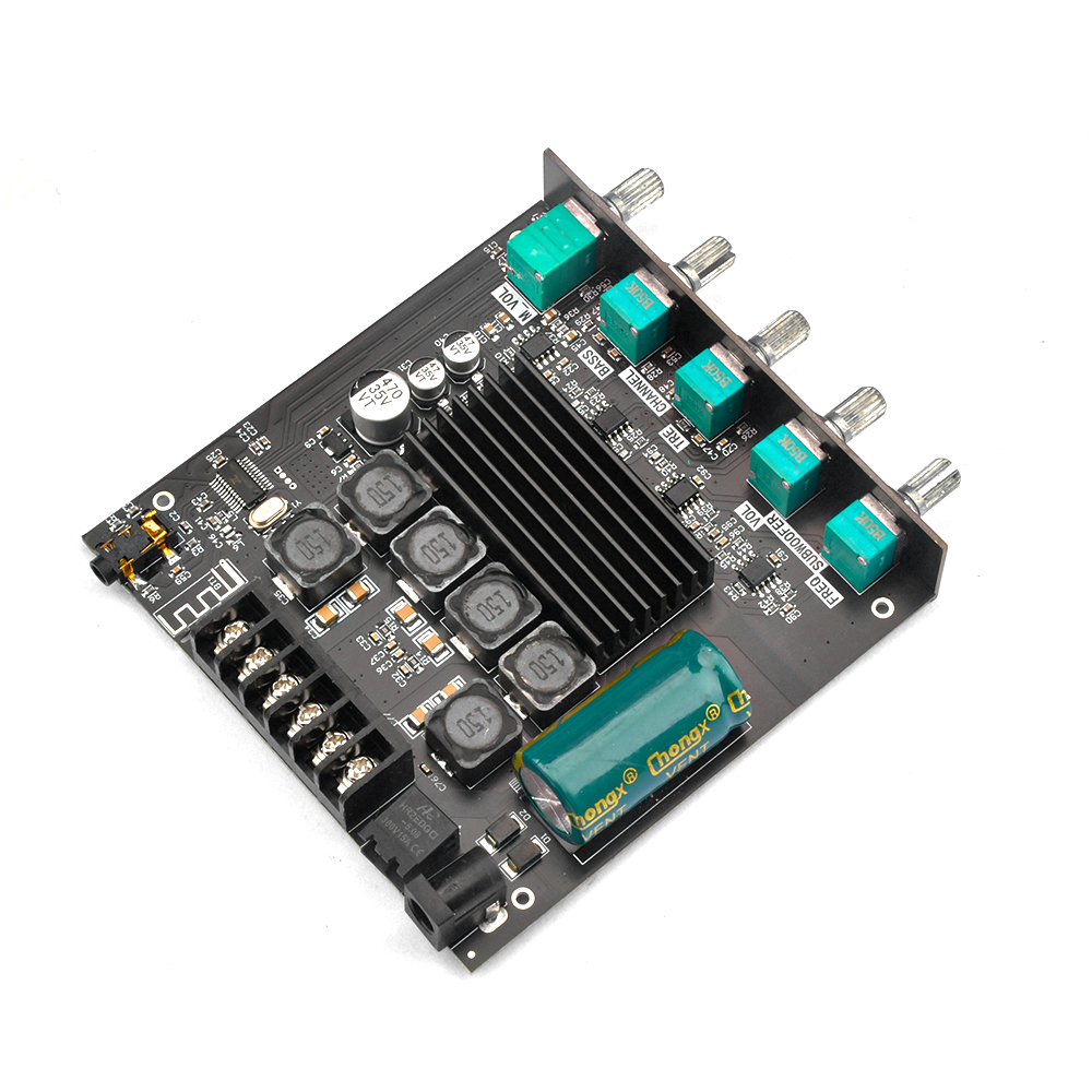 Bluetooth 5.0 Digital Power Amplifier ZK-TB21 Chinese Chip 2.1-channel ...
