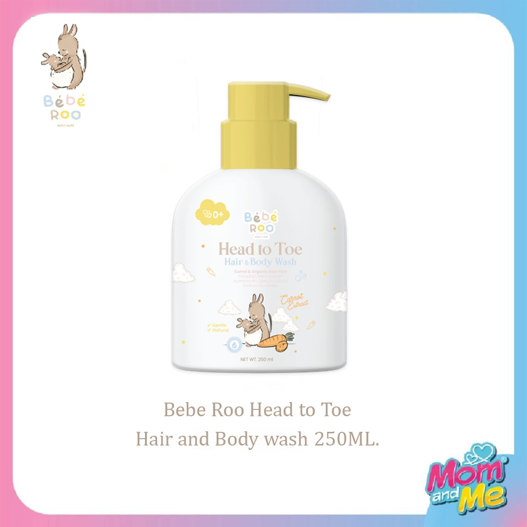 Bebe Roo Head to Toe Hair and Body wash สบู่เหลวอาบน้ำและสระผม 250 ML ...