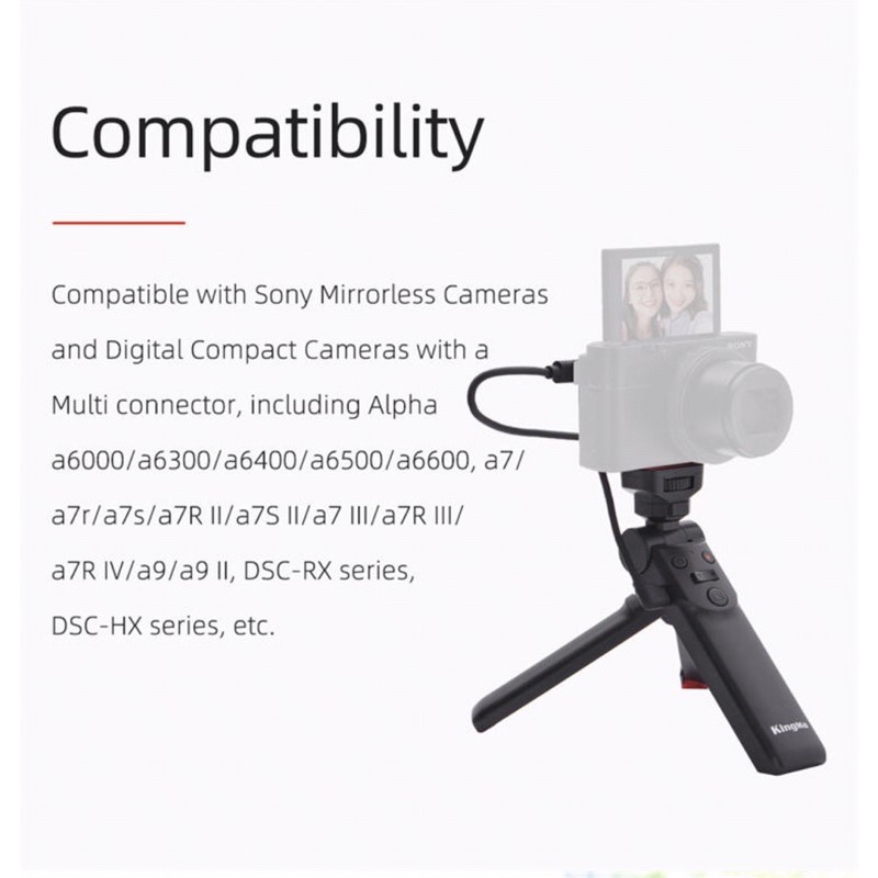 Kingma Panasonic / Sony / Fuji Hand Grip Vlog Multi-funtion Remote ...