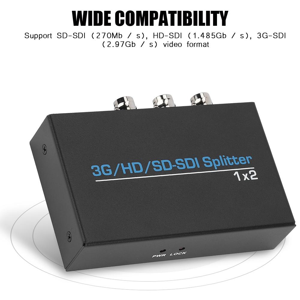 1 IN 2 OUT Video Splitter SD-SDI Splitter HD-SDI Video Distributor ...