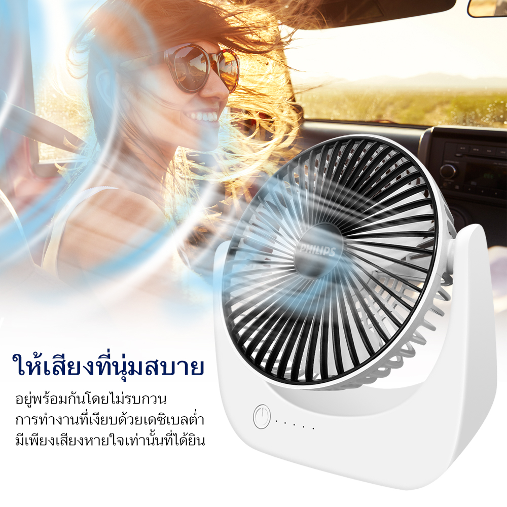 SHARP พัดลมพกพาชาร์จ พัดลม Fan ใบพัด ไร้สาย ปรับได้สามระดับ USBพัดลมชาร์จ พัดลมพกพาเหมา ไฟเสียง ...