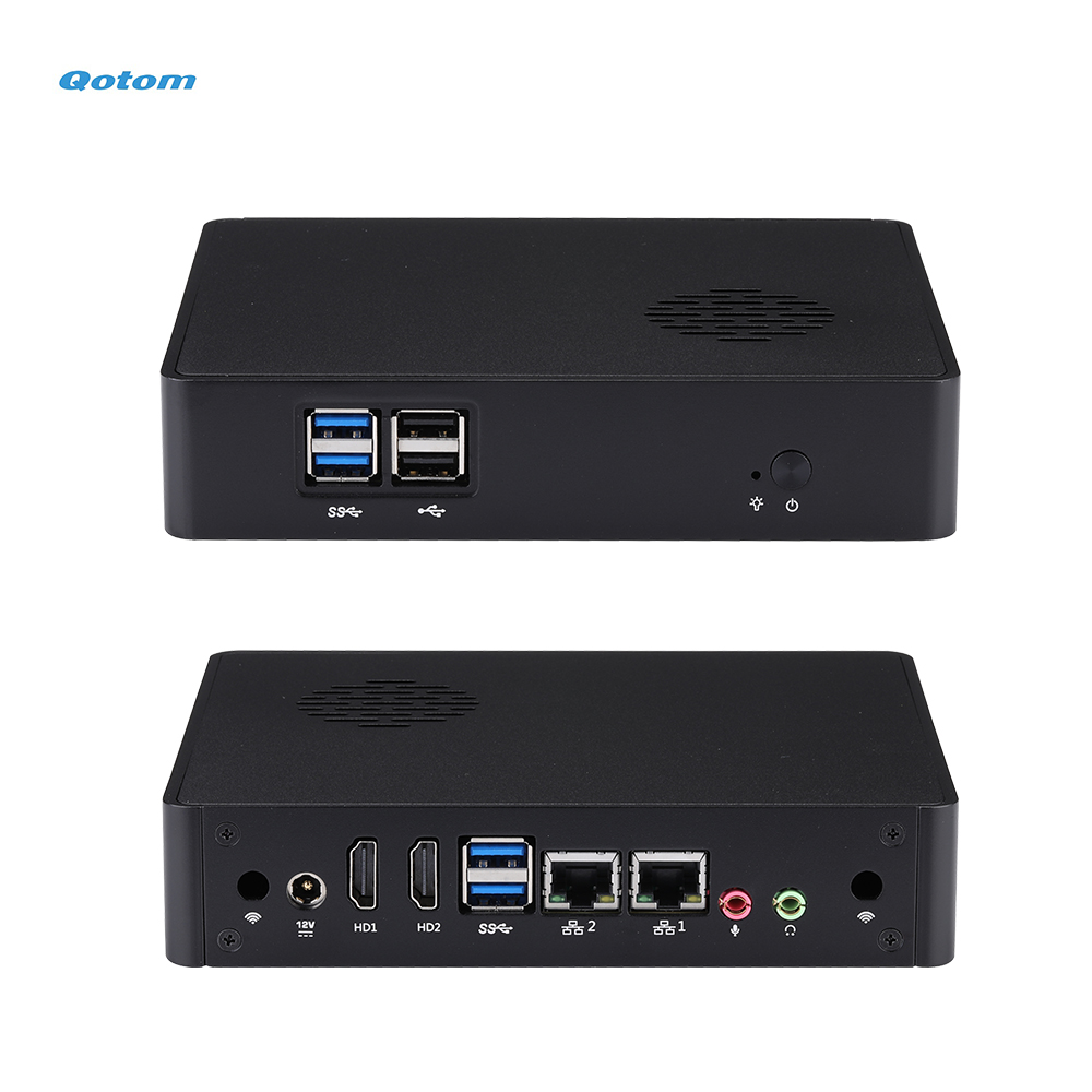 Qotom Mini PC Core โปรเซสเซอร์ I5 2x LAN, 2x HD 1.4พอร์ตโฮมออฟฟิศ ...