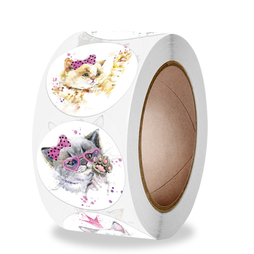 100-500pcs Teacher Reward Sticker Fun Motivation Cat Dog Sticker for ...