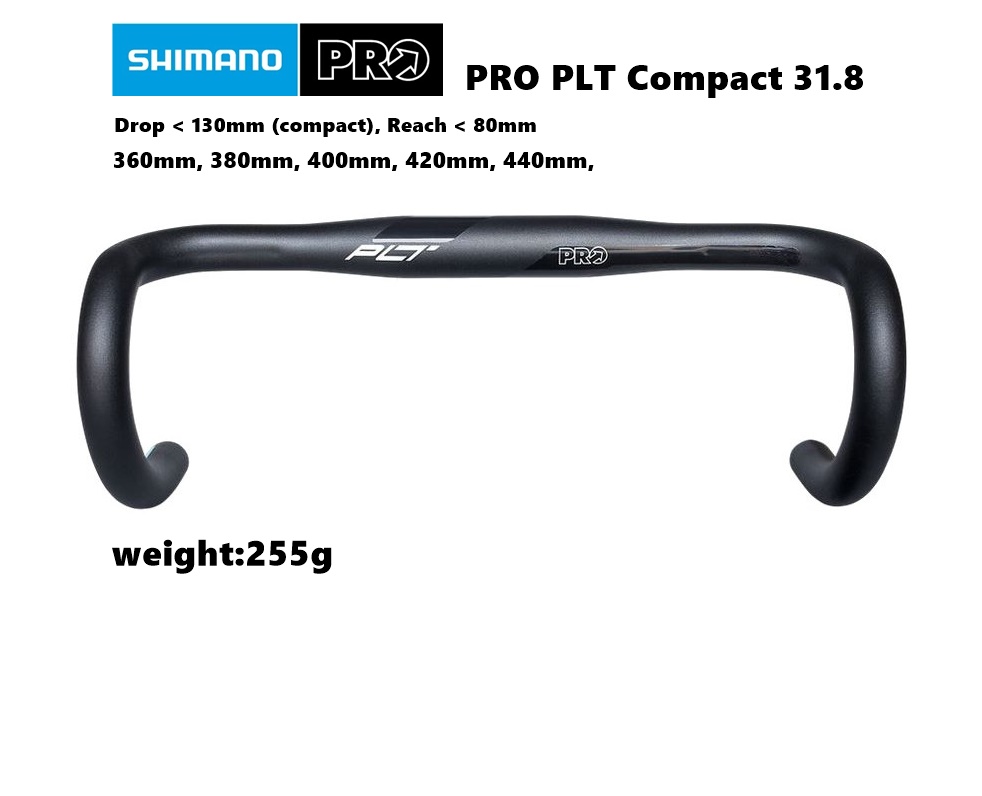 แฮนด์จักรยานเสือหมอบ SHIMANO PRO PLT COMPACT สีดำ - Thai Bike - ThaiPick