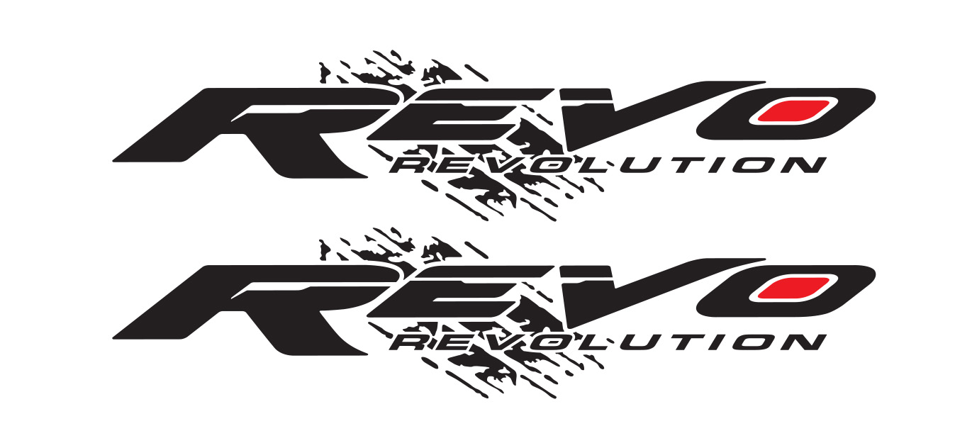 Revo revolution สติ๊กเกอร์แก้มท้ายกระบะToyota Revo สติ๊กเกอร์ติดรถ ...