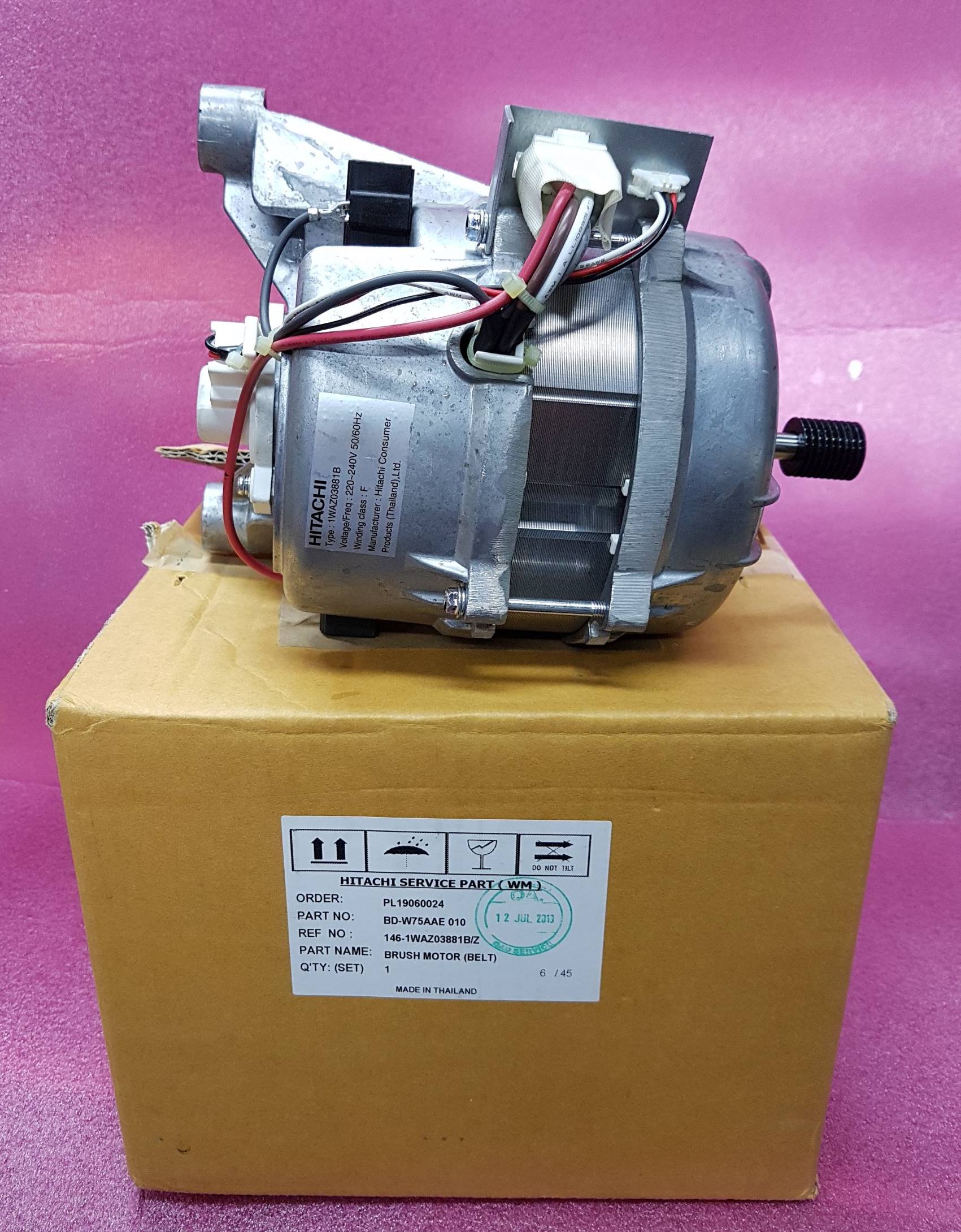อะไหล่ของแท้/มอเตอร์เครื่องซักผ้าฮิตาชิ/HITACHI/MOTOR/BD-W75AAE*010/BD ...