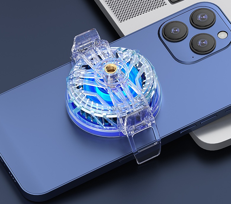 GT19 พัดลมมือถือ ใส่ขาตั้งกล้องได้ โปร่งใส สวยงาม พัดลมระบายความร้อนตอน ...