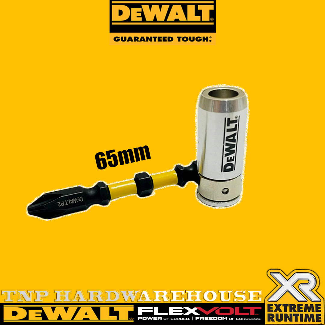 DeWALT ดอกไขควง 65 mm. Impact P2 พร้อมปลอกแม่เหล็ก รุ่น DWA13MS - ทีเอ็ ...