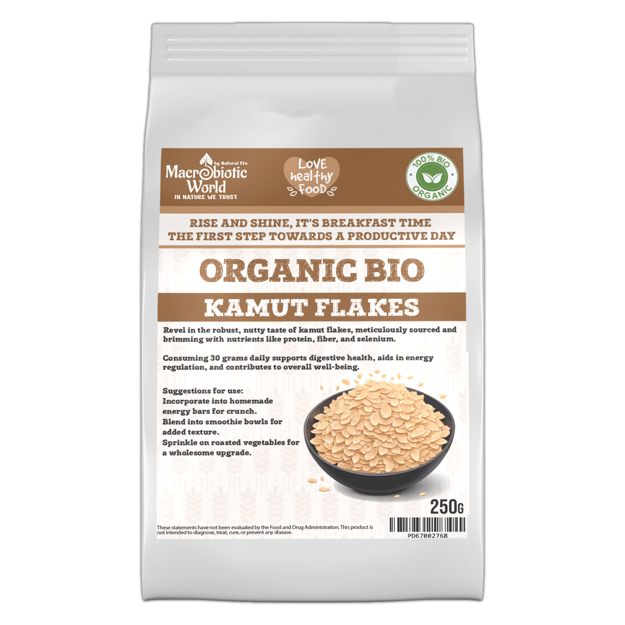 Organic/Bio Kamut Flakes 250g | Lazada.co.th