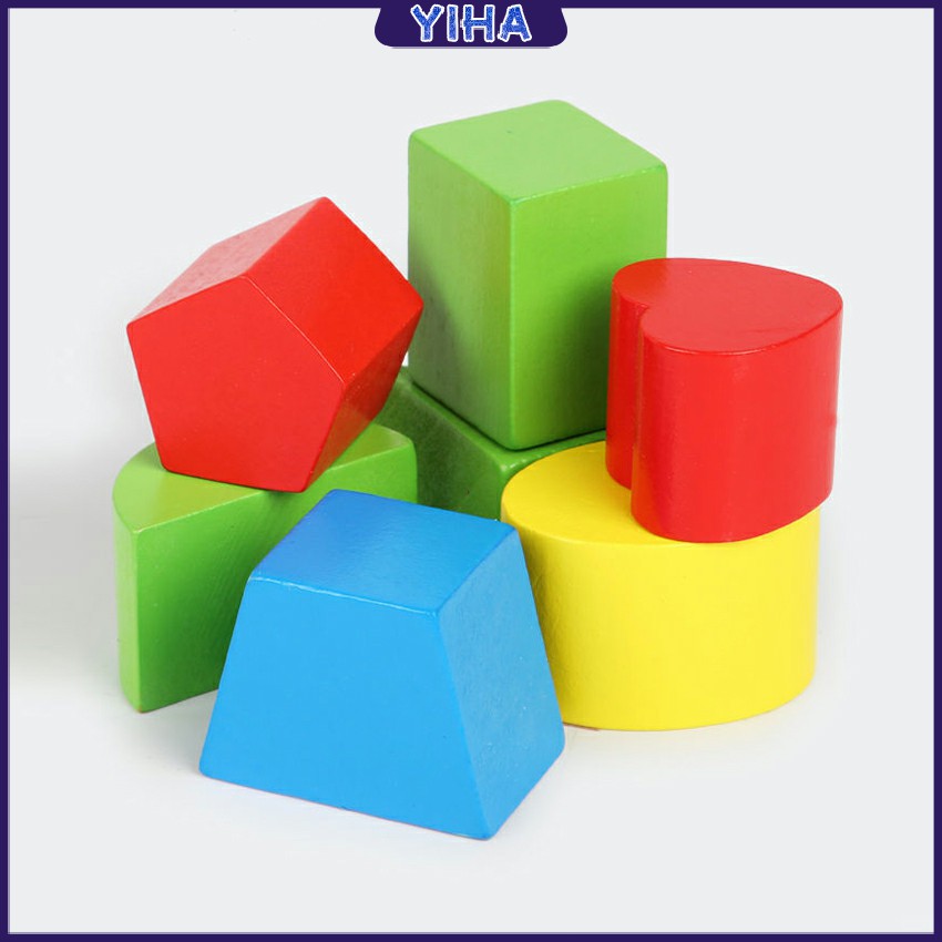 Yiha บล๊อคของเล่นไม้ 13 รช่อง ทรงเลขาคณิต เกมสมอง เสริมพัฒนาการเด็ก ...