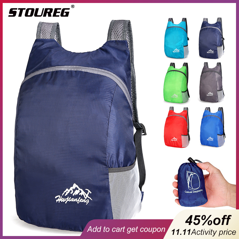 Foldable 15L Waterproof Travel Backpack,Men Women Hiking Backpack ...