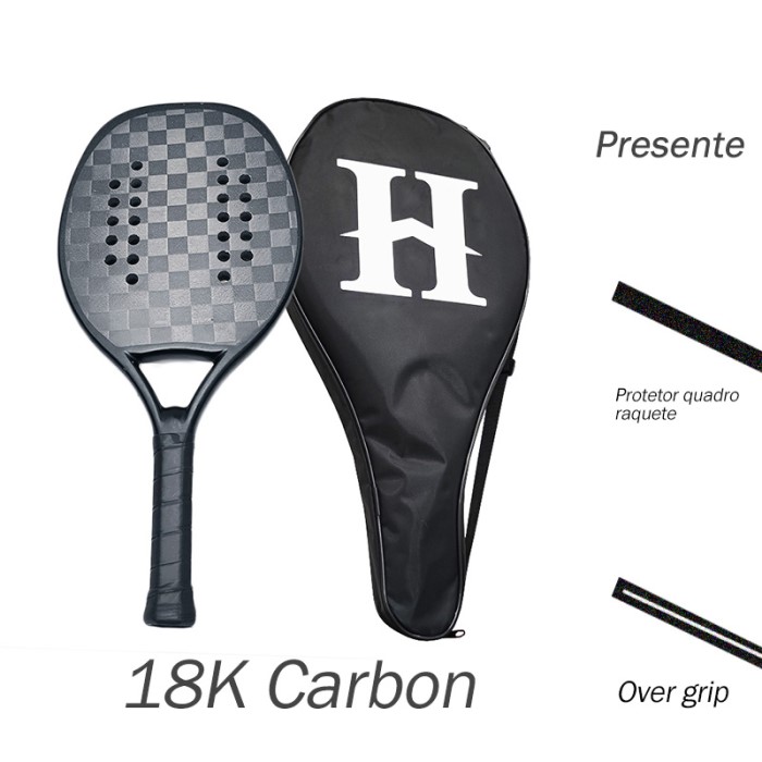 Hoowan Blackshark Racket Beach Tennis Carbon 3K 12K 18K Professional ...