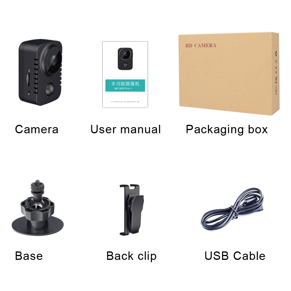1080P Mini Body Camera HD Video Surveillance Recorder Camera Motion ...