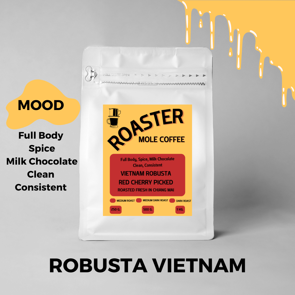Mole Coffee : เมล็ดกาแฟคั่ว โรบัสต้า พรีเมียม เวียดนาม บดฟรี ส่งไว ...