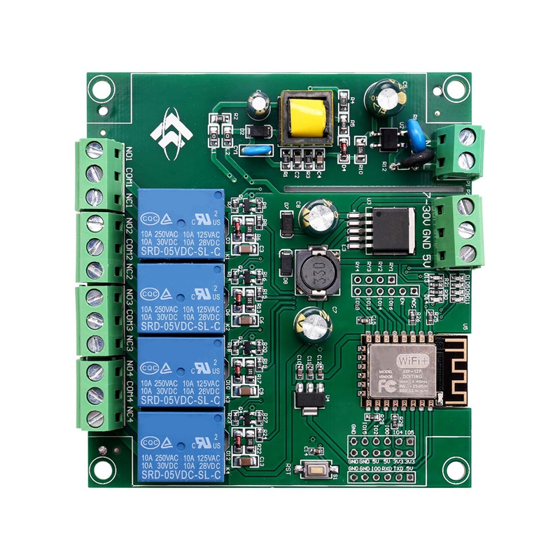 ESP8266 ESP-12F WIFI Relay Module 4Channel AC90-250V/DC7-30V/5V Delay ...