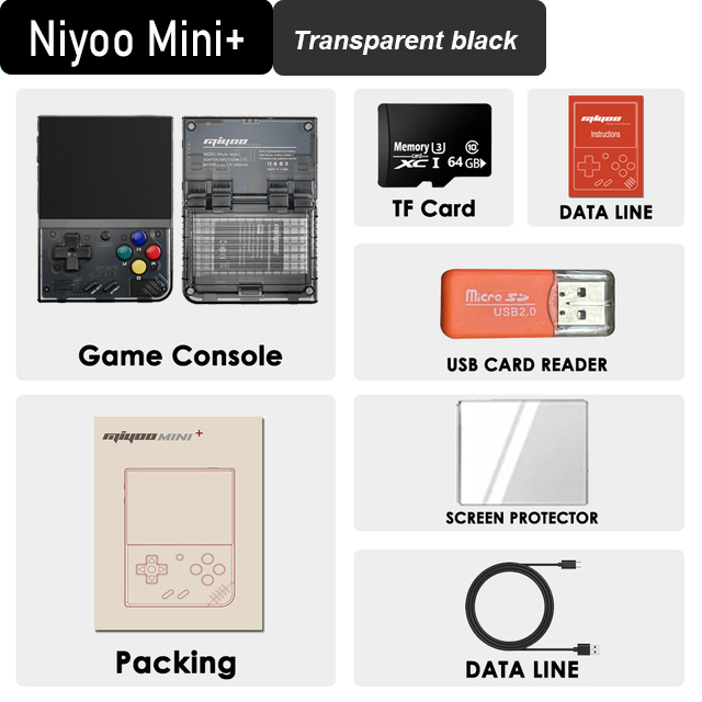 BOYHOM MIYOO Mini Plus V3เกมคอนโซลมือถือ3.5นิ้ว IPS HD หน้าจอของขวัญ ...