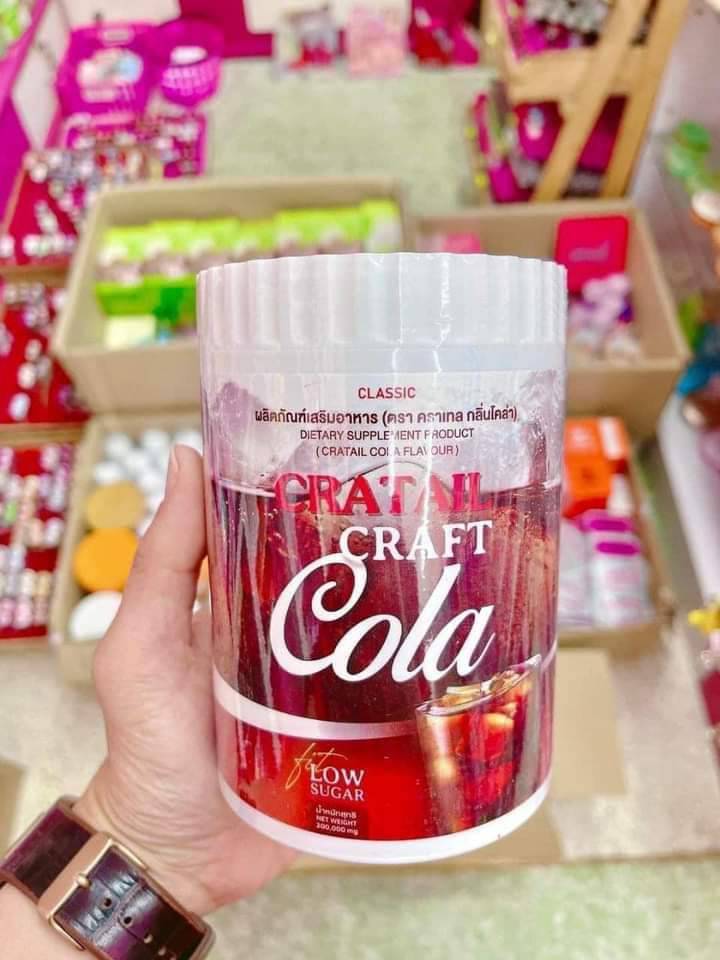 Craft Cola Cocktail น้ำหวานกลิ่นโคล่าคุมหิว "1 กระปุก" โคล่าชงดื่ม ...
