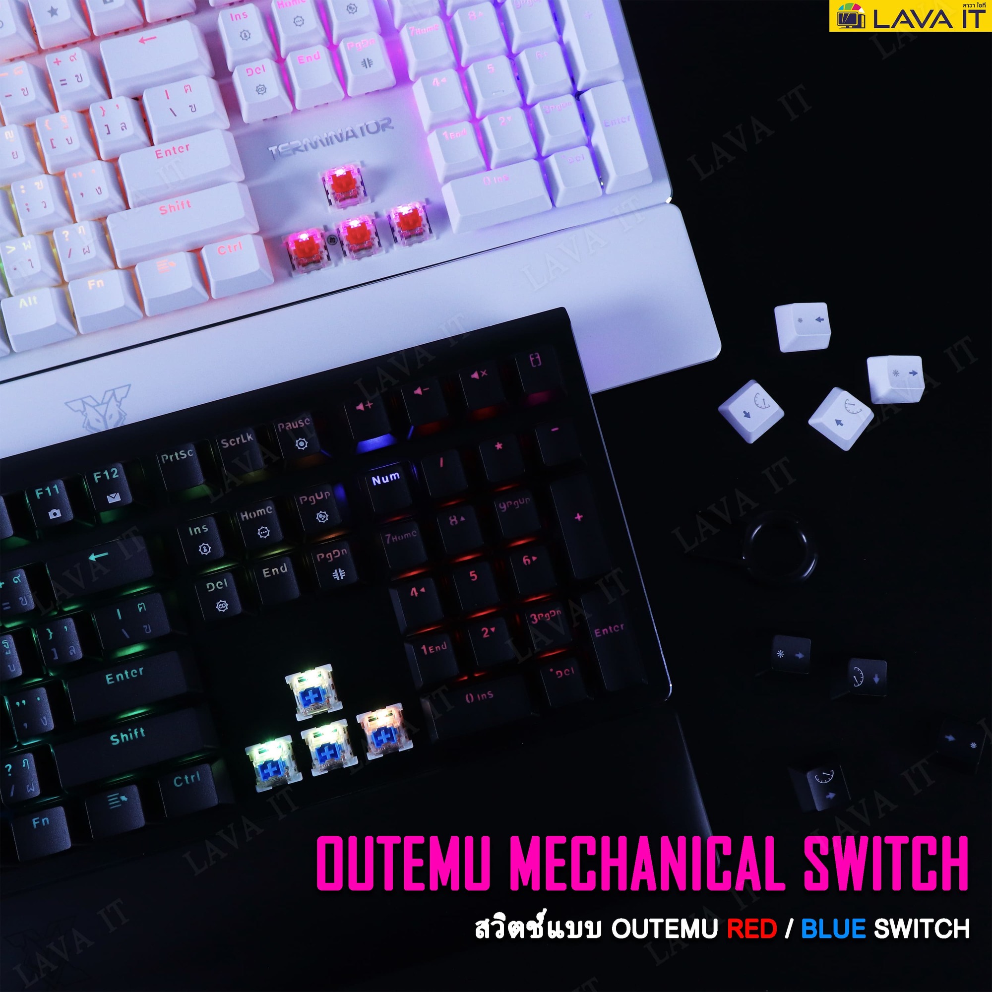 Nubwo X30 TERMINATOR RGB Gaming Keyboard คีย์บอร์ดเกมมิ่ง ปรับแต่งแสง ...