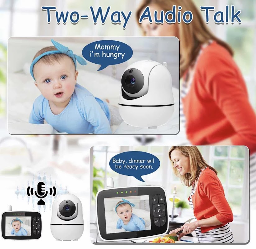 tor สี3.5นิ้วหน้าจอ LCD Video Two-Way Intercom Baby Monitor กล้องระยะไกล ซูมกล้อง - D1h47Gp3 ...