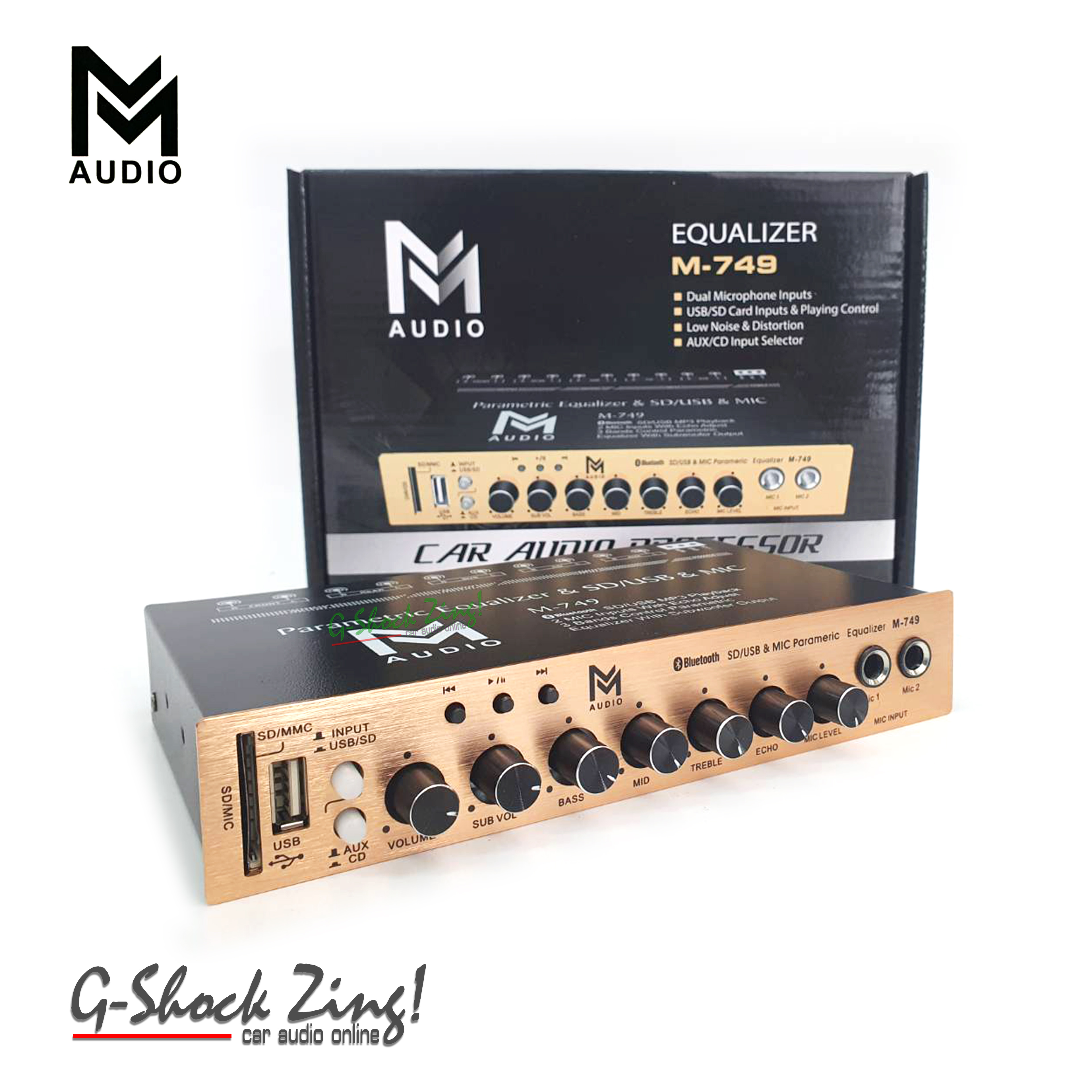 M audio Equalizer Preamp Mic เครื่องเสียงรถยนต์/ตัวปรับเสียง ปรีแอมป์/ป ...