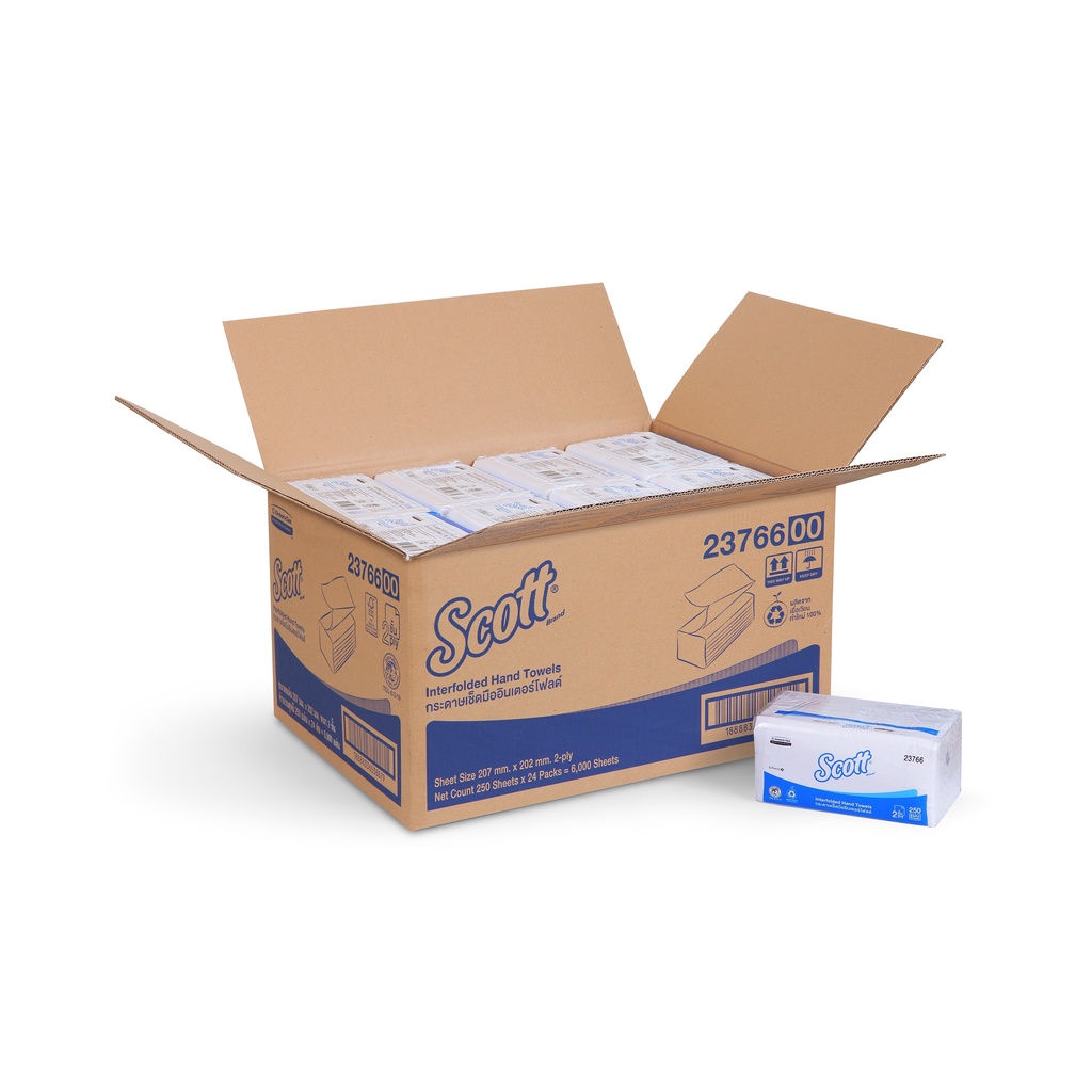 New Arrival SCOTT Interfold Hand Towel 2 Ply Economy กระดาษเช็ดมือแบบ ...