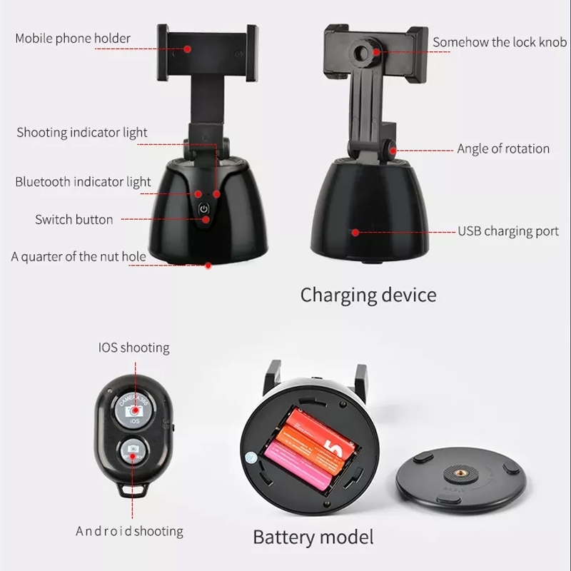 ที่ตั้งโทรศัพท์ อัจฉริยะ หมุนตามใบหน้า 360 องศา - MOBILE BRAKET 360 ...