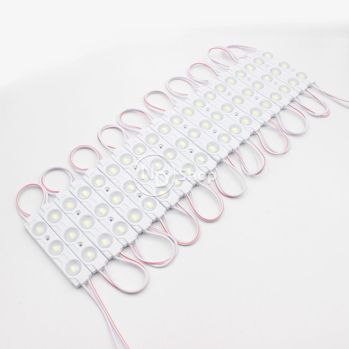 20ชิ้น ไฟโมดูล 5730 1.5W DC12V 3เม็ดไฟ SMD 5730 ขนาด 72x15 สีขาว LED ...