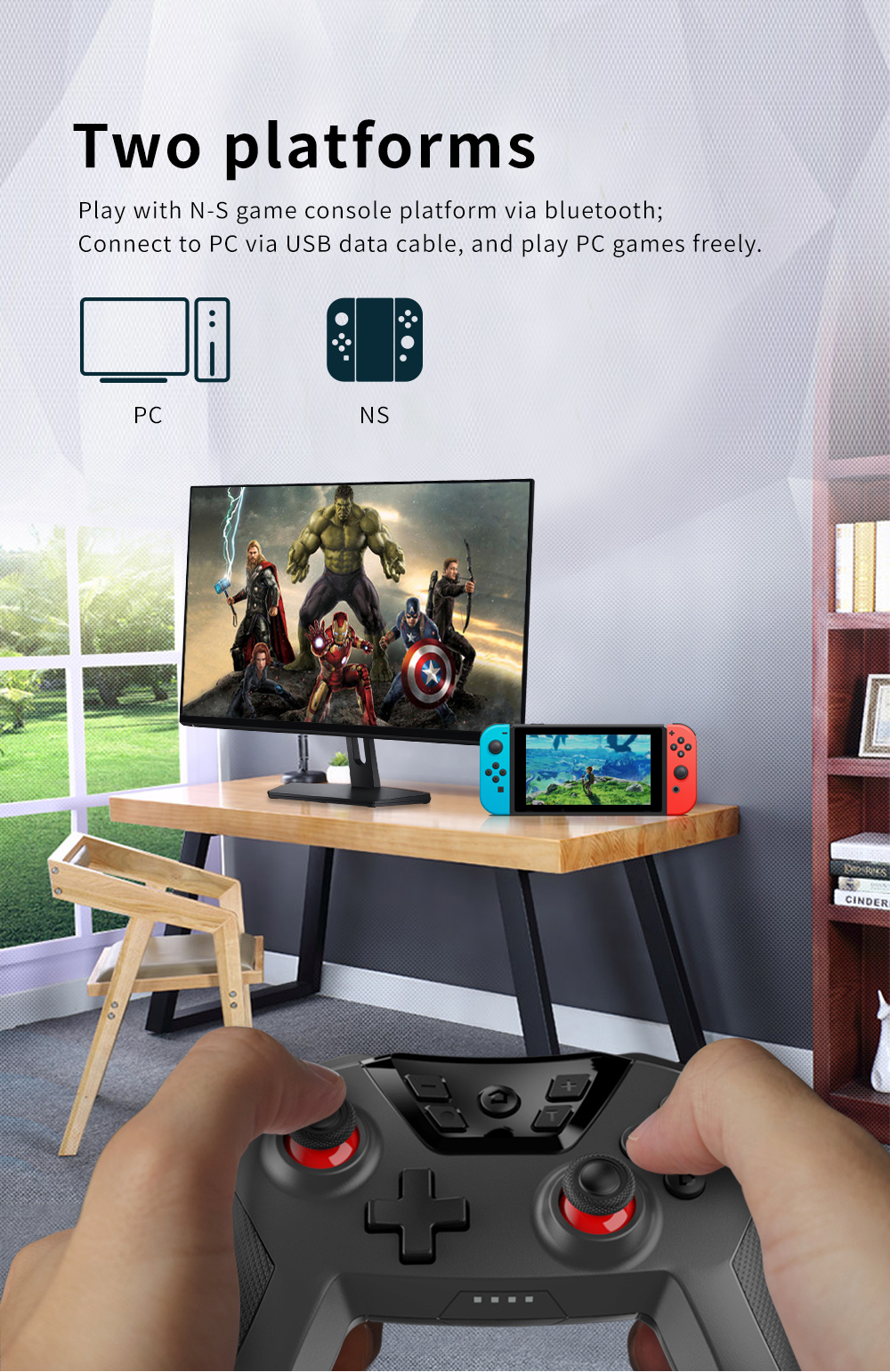 Dobe Wireless Controller for Nintendo Switch ต่อ NFC ได้ (Dobe joy Pro ...