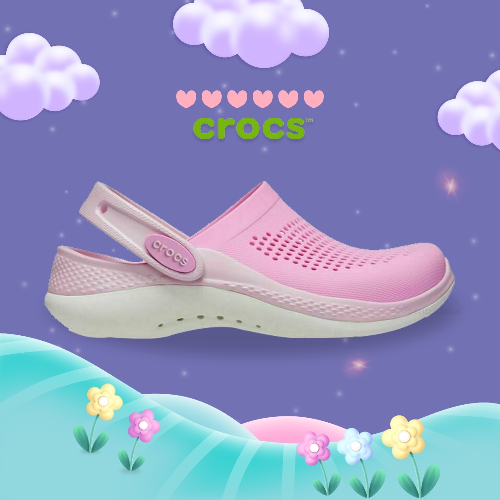 Crocs Collection รองเท้าแตะ รองเท้าแบบสวม สำหรับเด็ก Literide 360 Clog 207668-1DU 207021-0DD ...