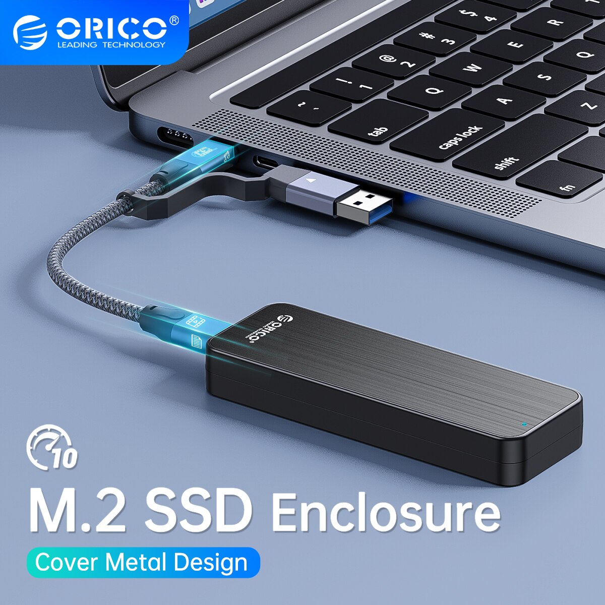 M.2 M2 NVMe Enclosure USB3.2 Gen2 Type C 10Gbps PCIe SSD Enclosure M2 ...