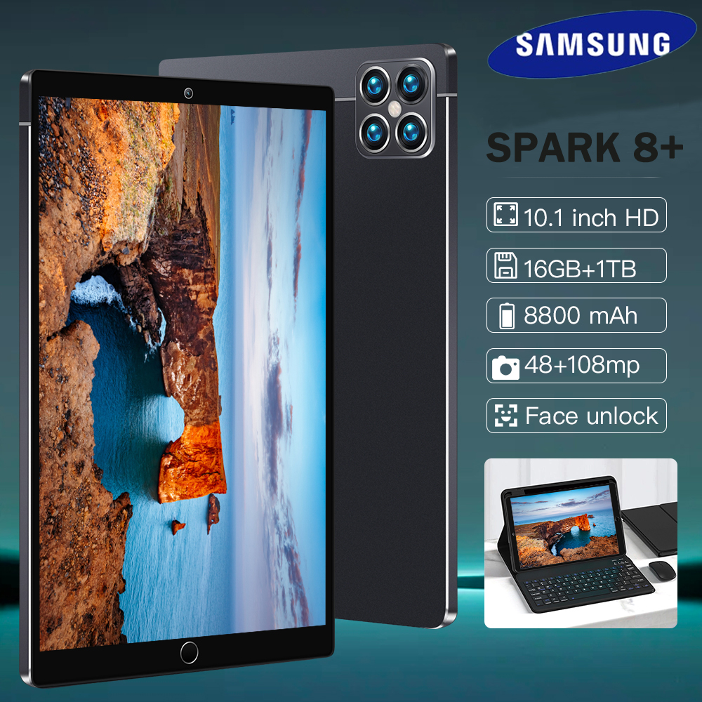 tablet Samsang SPARK 8 10.1 นิ้วแท็บเล็ตพีซี RAM16G ROM1024G Tablet ...