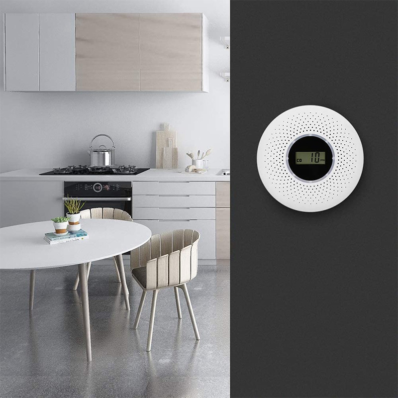 Carbon Monoxide and Smoke Combo Detector Battery Operated CO Alarm with ...