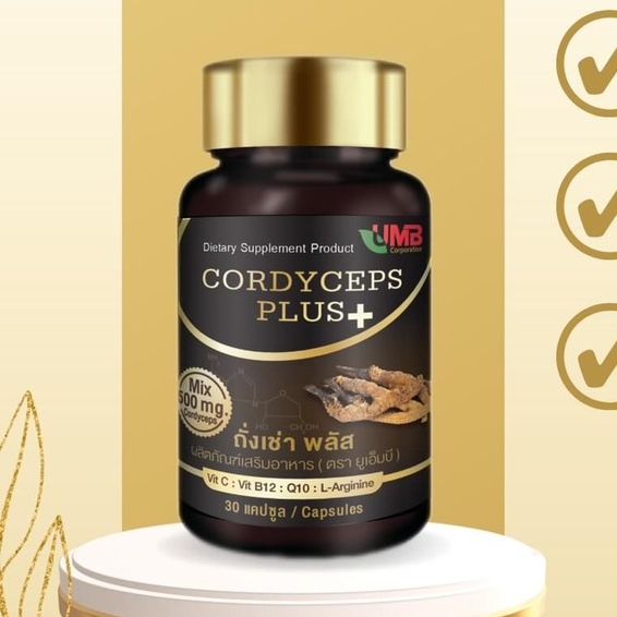 (1กระปุก/บรรจุ 30 เม็ด) ถั่งเช่าพลัส ถั่งเช่าสกัด ถั่งเช่า Cordyceps ...