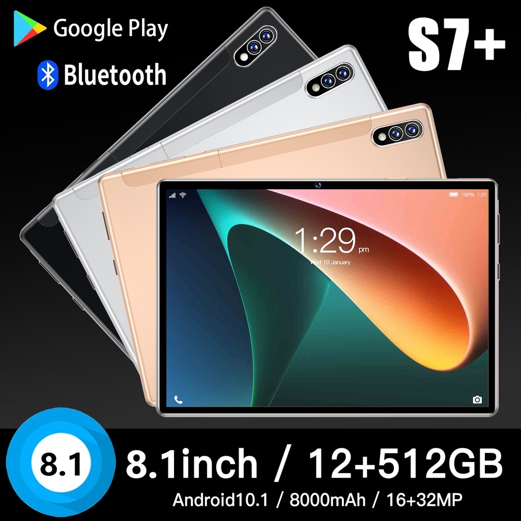 แท็บเล็ตใหม่ Sumsung Galaxy Tab S7 Lite Tablet Andriod 12G+512G แท็บเล็ต LTE/Wifi แทบเล็ตราคาถูก ...