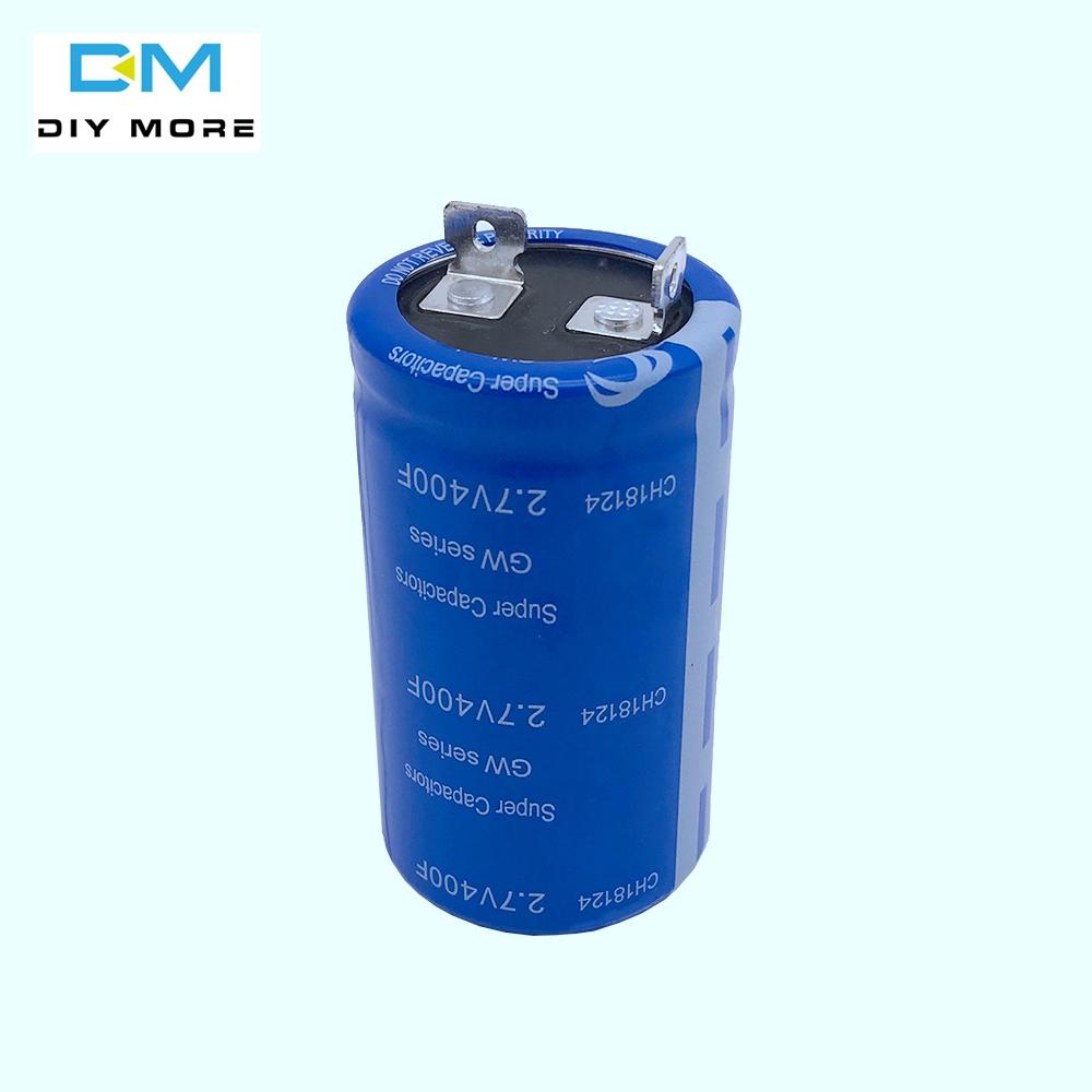 Original KKmol Super Farad Capacitor 2.7V 400F 35*62mm Vehicle Rectifier High Frequency Low ESR ...