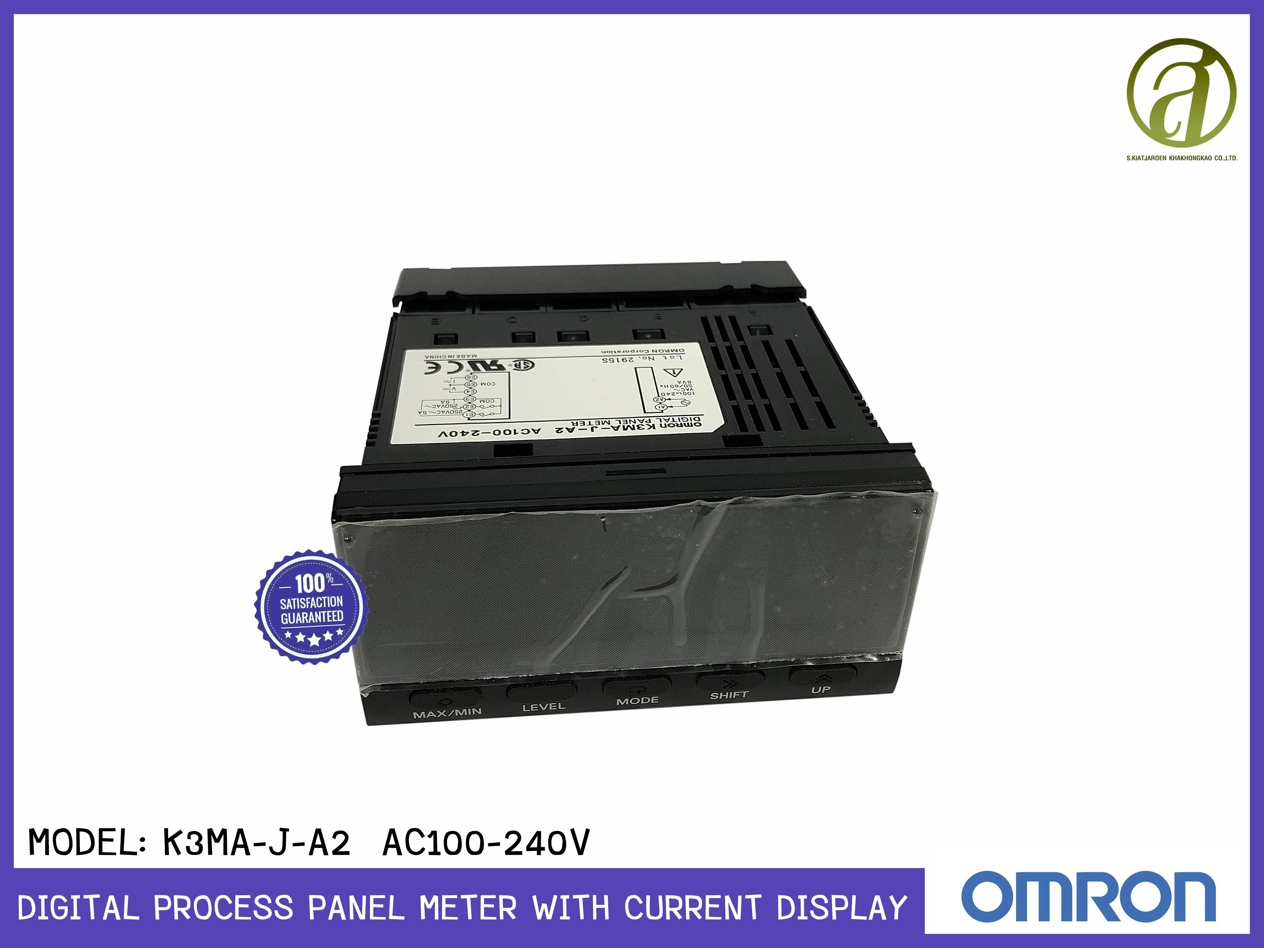 OMRON รุ่น K3MA-J-A2 AC100-240V Digital Process Panel Meter with Current Display | Lazada.co.th