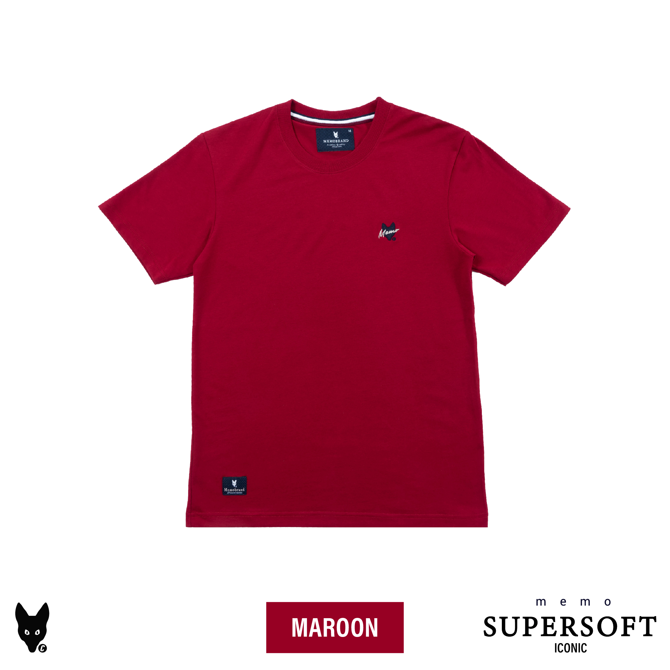 เสื้อยืด Memo Supersoft Premium งานปัก รุ่น Iconic Logo สินค้าลิขสิทธิ์ ...