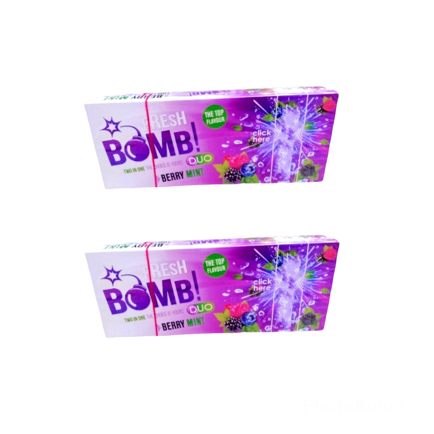 NEW!! Fresh Bomb Berry mint เม็ดบีบ เฟรชบอม เบอรี่มิ้น 100*2 /200ชิ้น ...